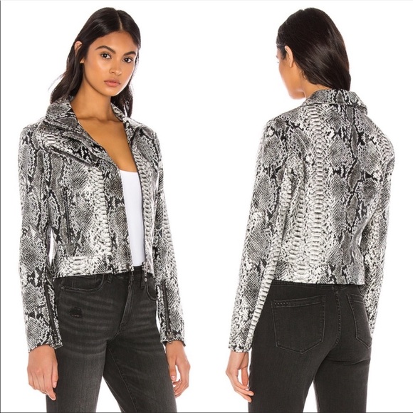 Blank NYC | Jackets & Coats | Blanknyc Faux Snakeskin Leather Jacket ...